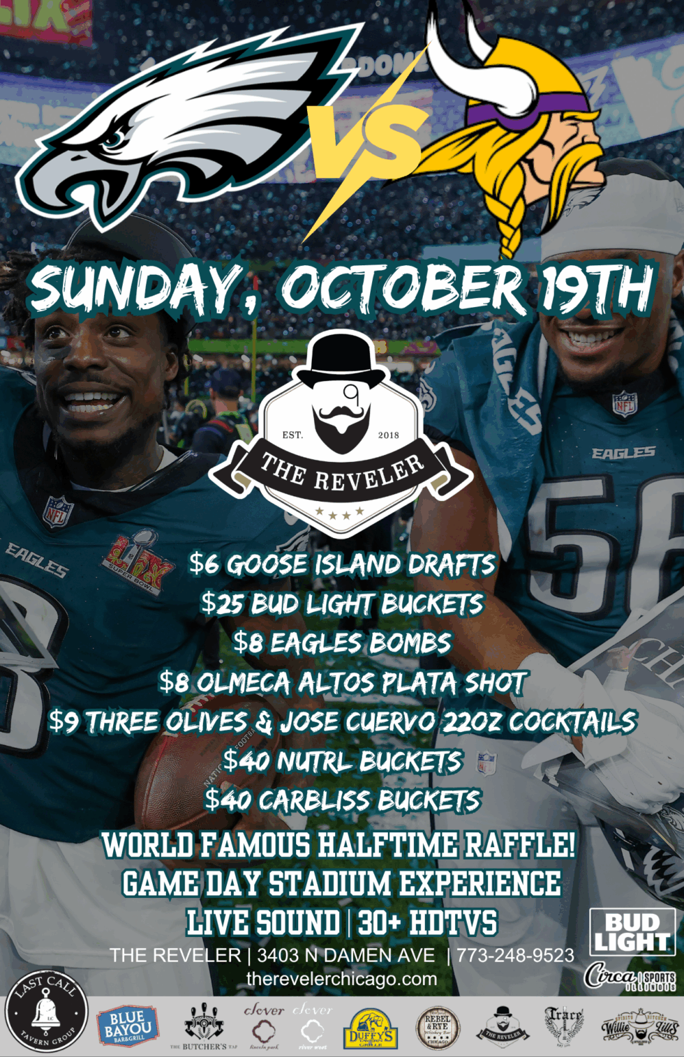 The Reveler | THE BEST SPORTS BAR IN CHICAGO!